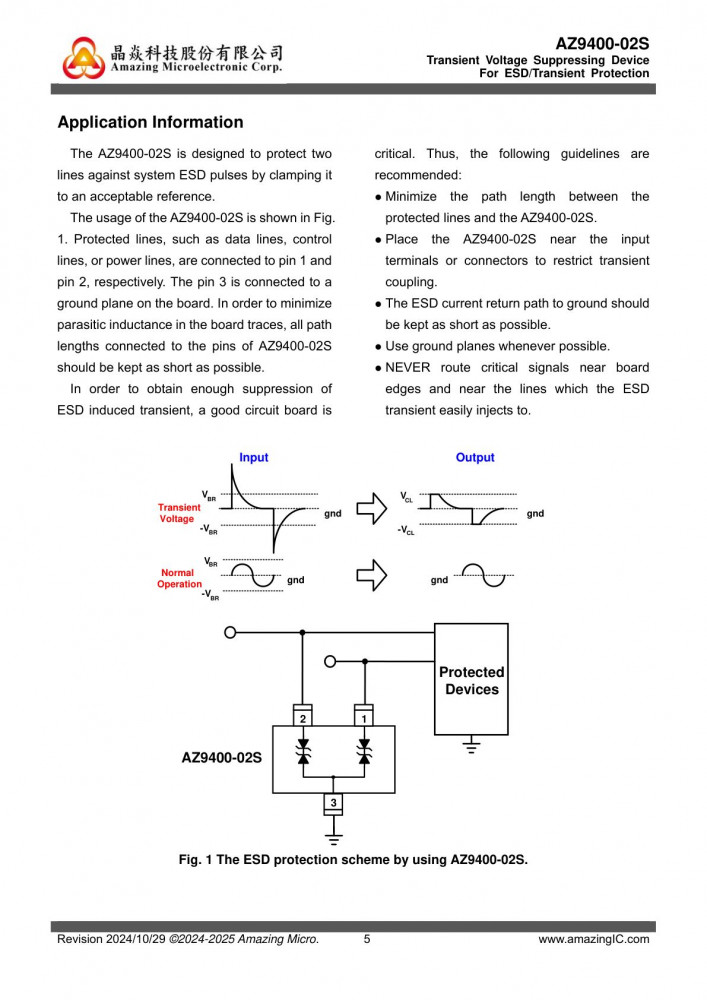 AZ9400-02S technical document page 5