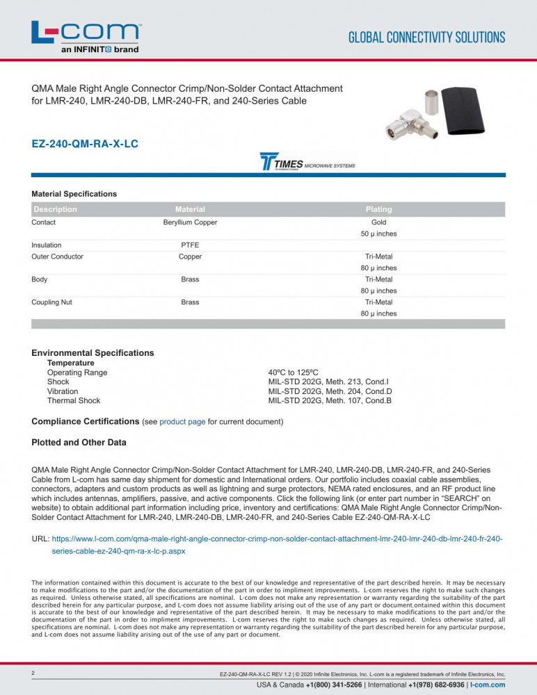 EZ-240-QM-RA-X-LC datasheet page 2