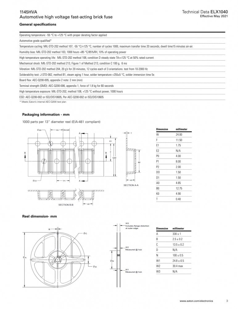 EATON 1145HVA product document page 3