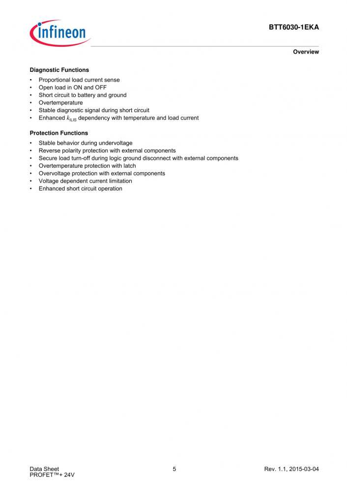 BTT6030-1EKA datasheet page 5
