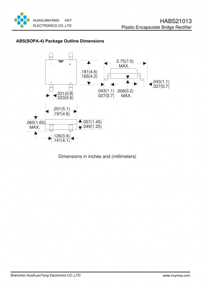 HABS21013 datasheet page 3