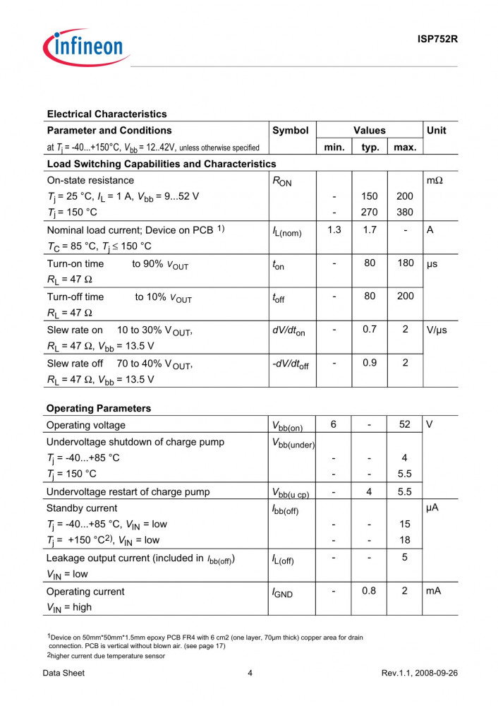 ISP752R datasheet page 4
