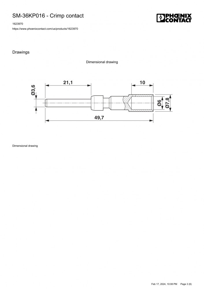 Phoenix Contact 1623970 technical document page 3