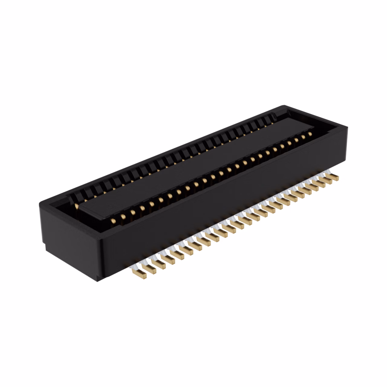 0.50mm Pitch SlimStack Receptacle, Surface Mount, Dual Row, Vertical, 2.50mm Stacking Height, Gold Plating with Nickel Barrier, 50 Circuits for sale