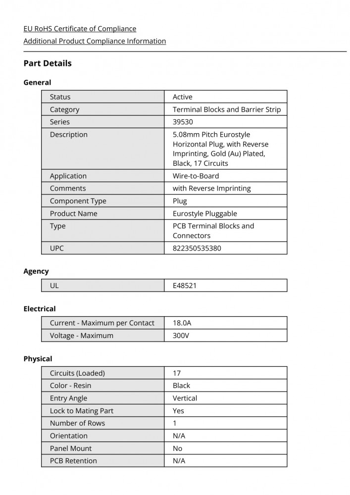 MOLEX 395300717 technical document page 2