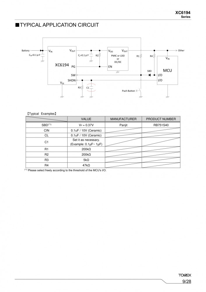 XC6194 datasheet page 9