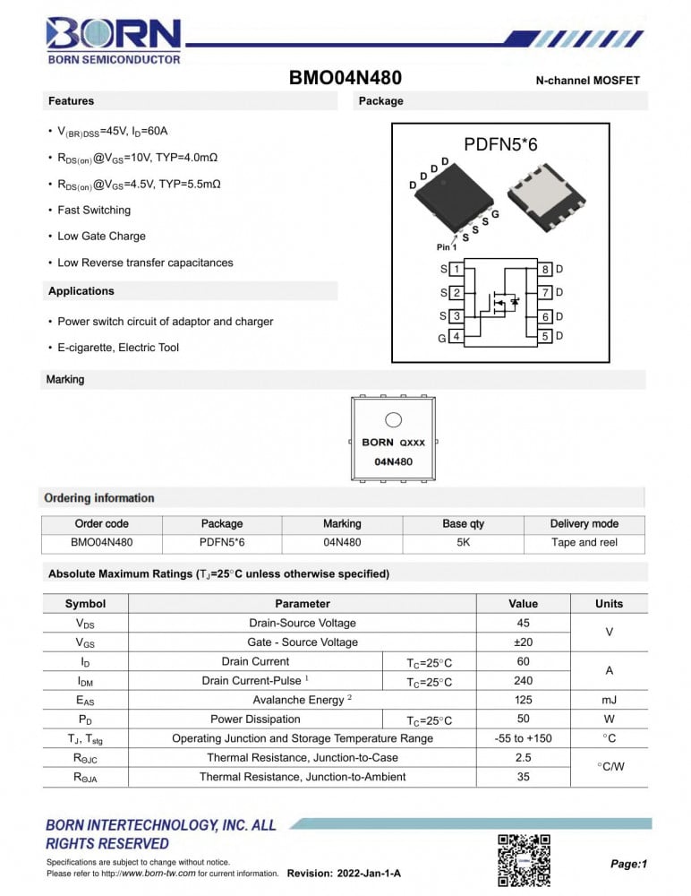 BMO04N480 datasheet page 1
