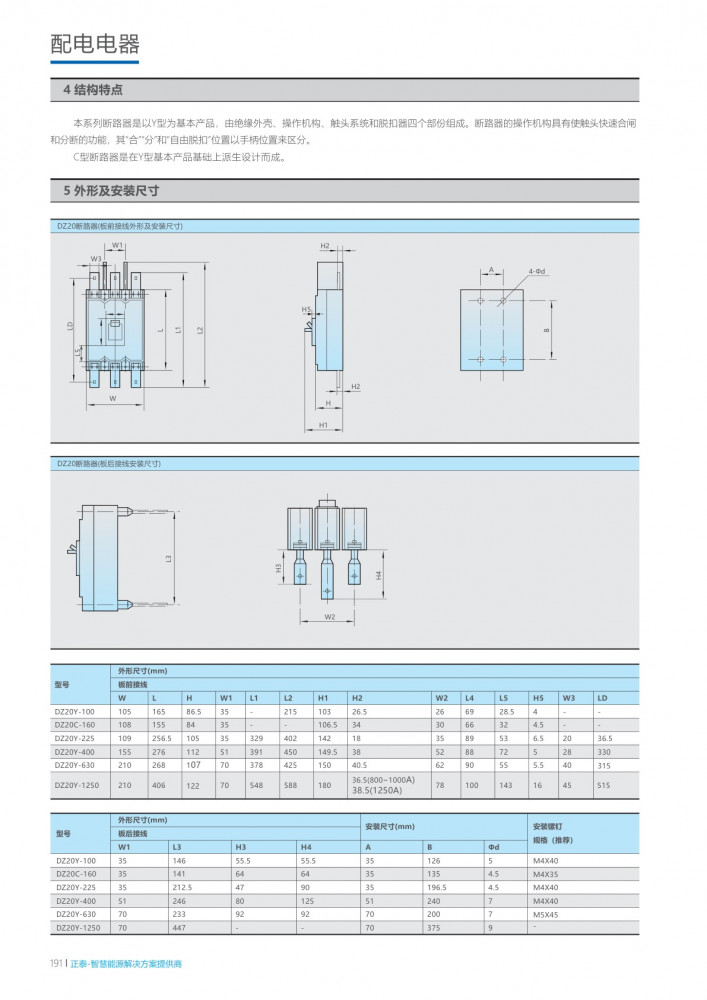 CHINT DZ20 technical document page 4
