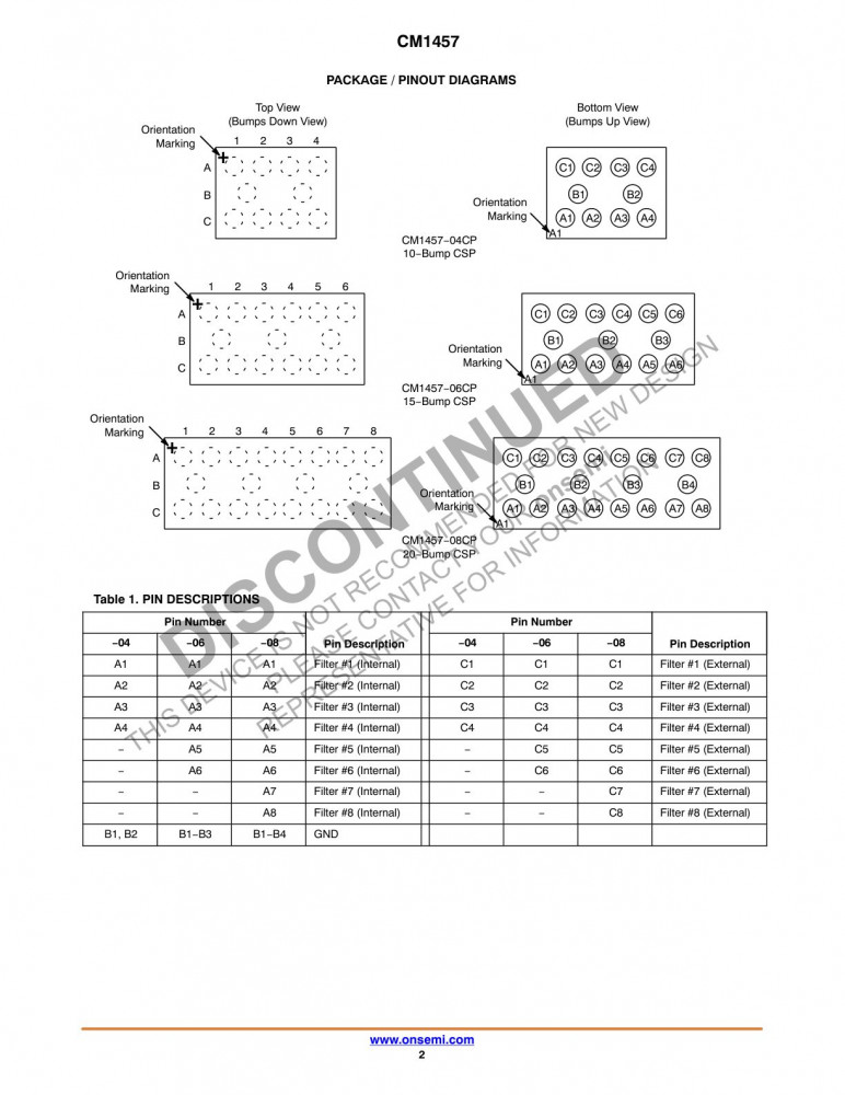 CM1457 datasheet page 2