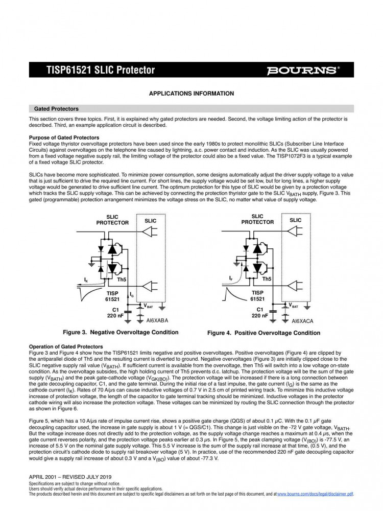 TISP61521DR-S datasheet page 6