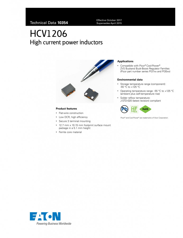 EATON HCV1206 datasheet page 1