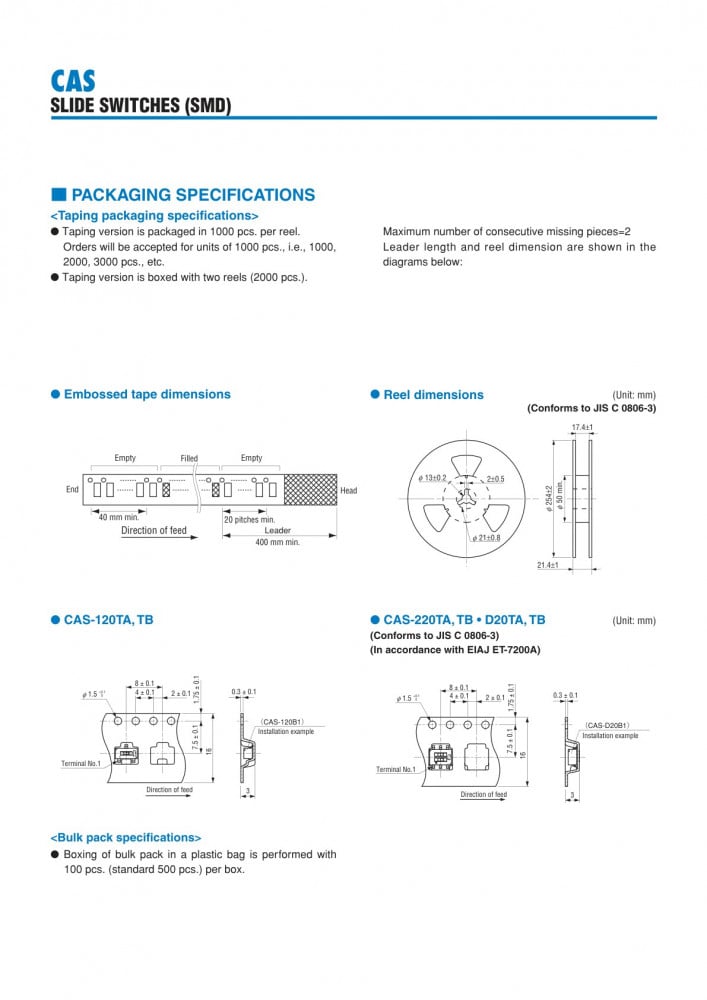 CAS-220TA1 datasheet page 6