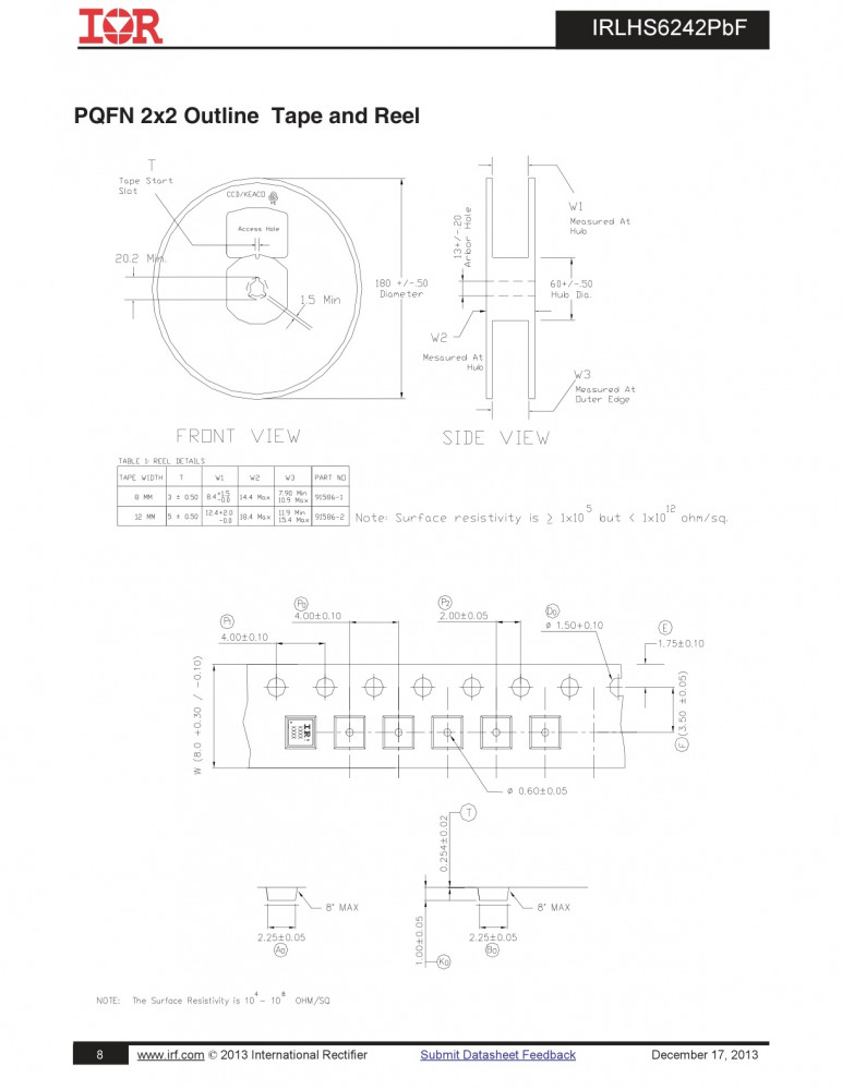 IRLHS6242TRPBF datasheet page 8