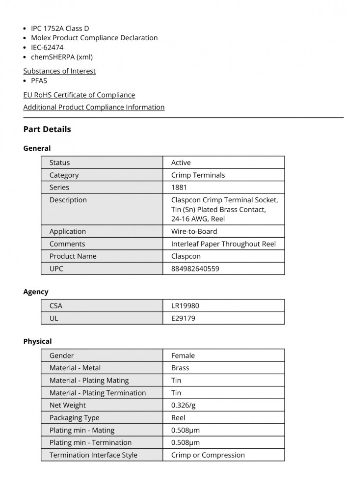 Molex packaging drawing image 2