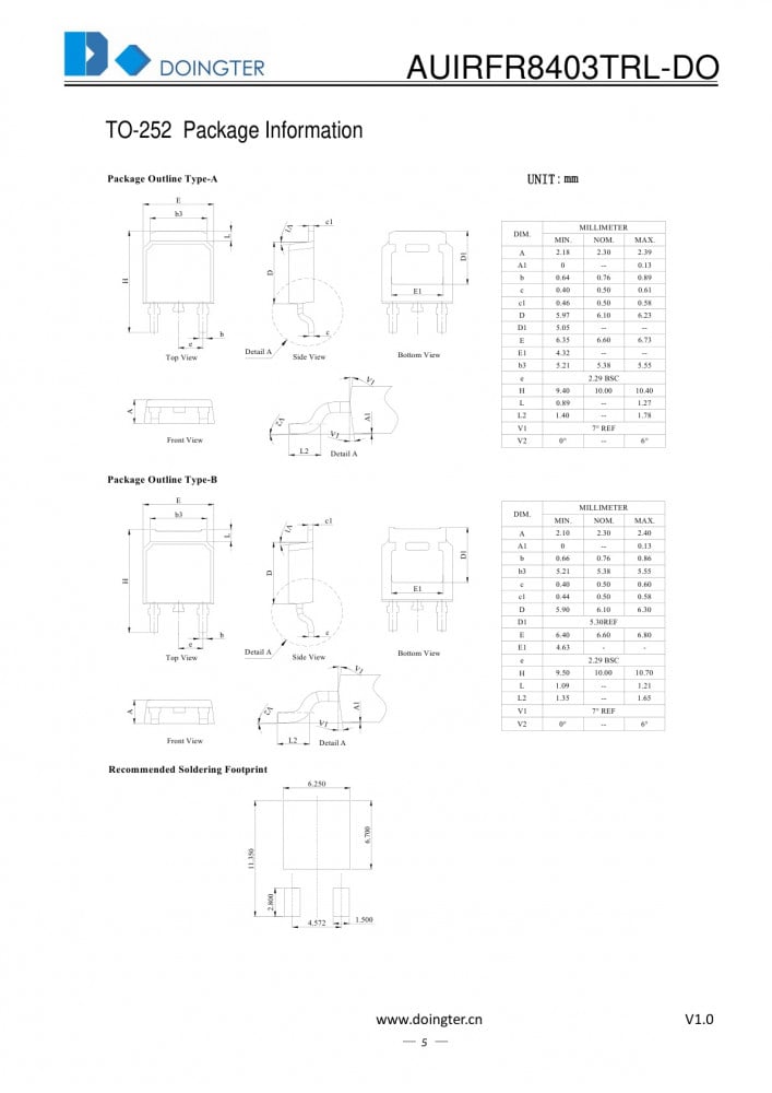 AUIRFR8403TRL-DO datasheet page 5