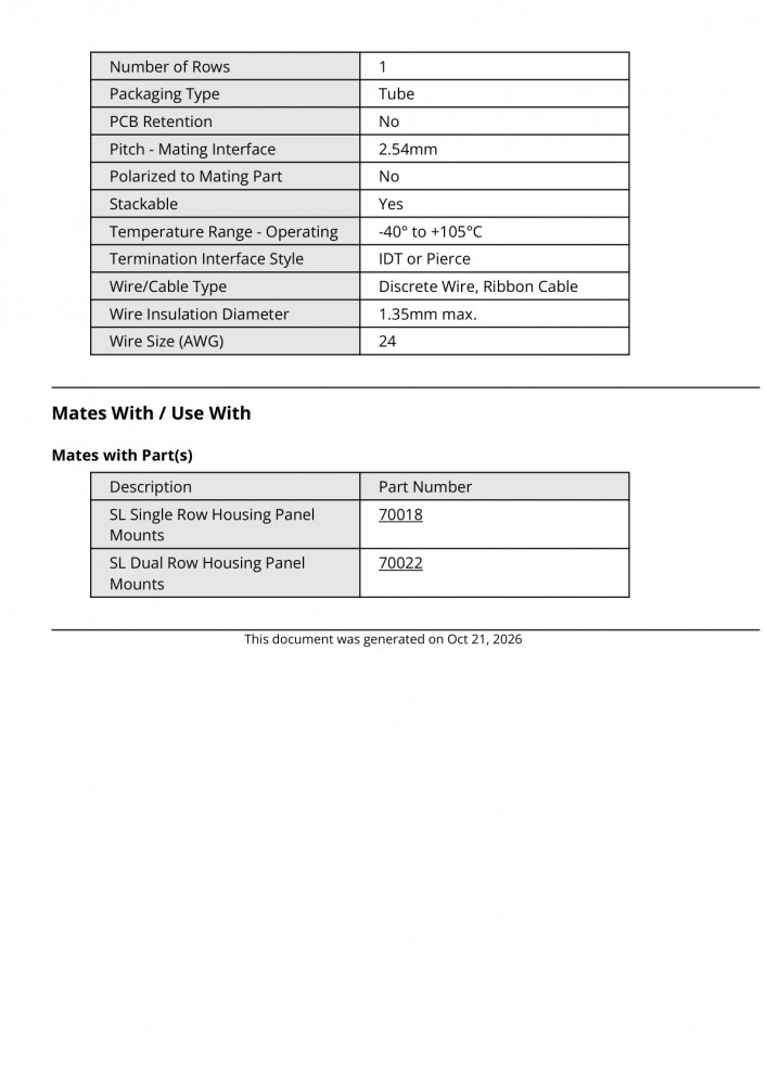 Product document image 3 for Molex 704751220