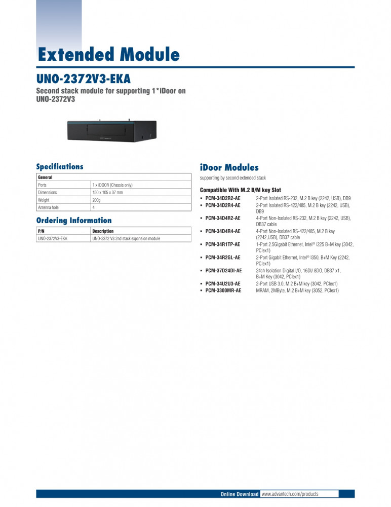 UNO-2372V3 technical document page 4