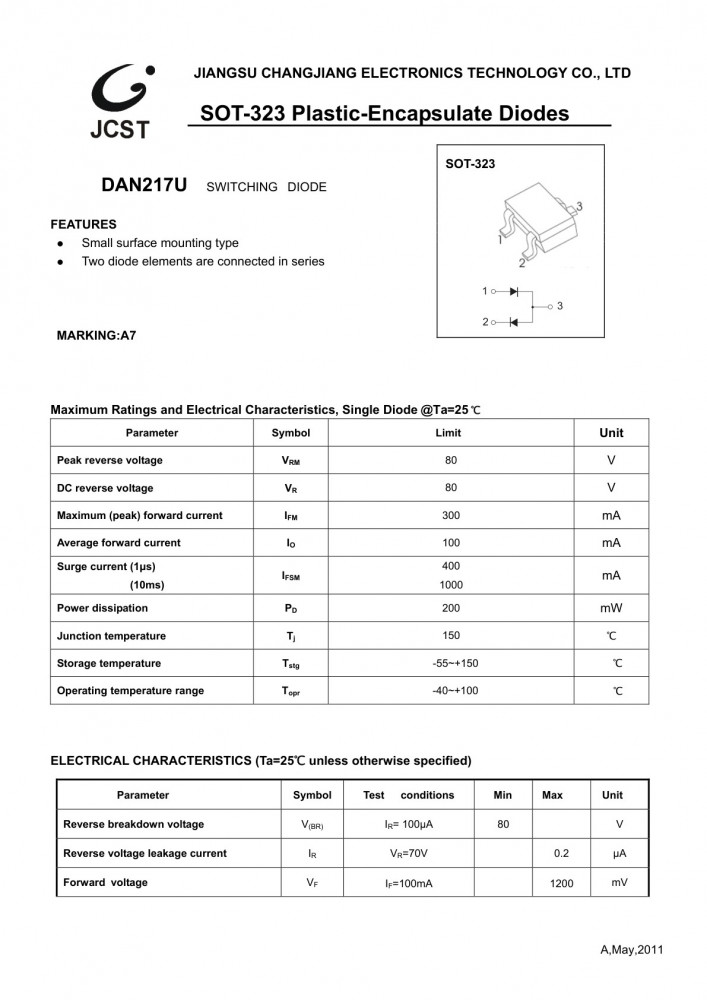 DAN217U datasheet page 1