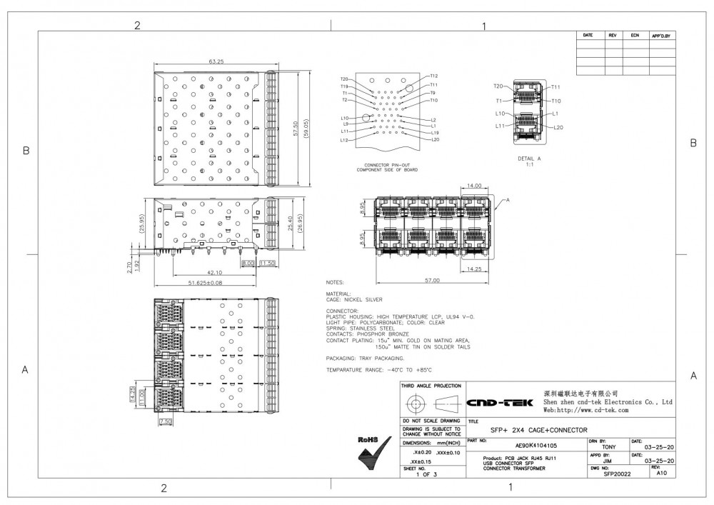 AE90K4104105 drawing sheet 1