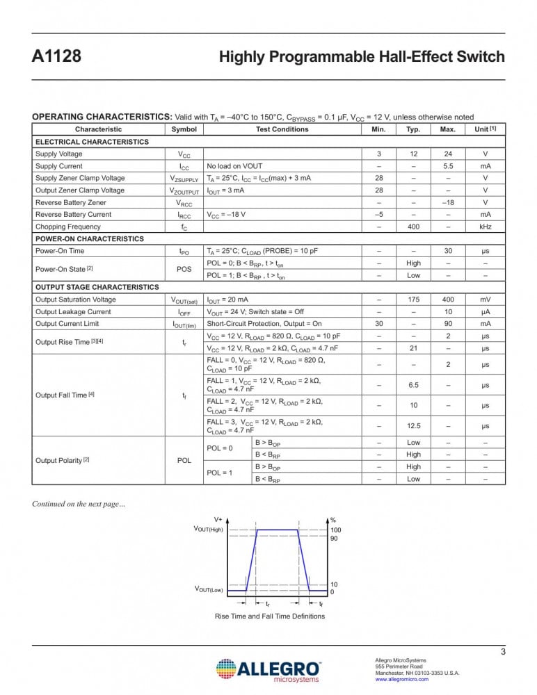 A1128LUA-T datasheet page 3