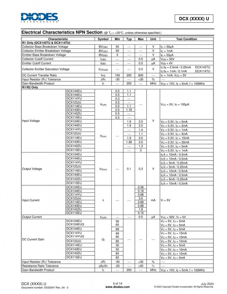 DCX114YUQ-7-F datasheet page 5