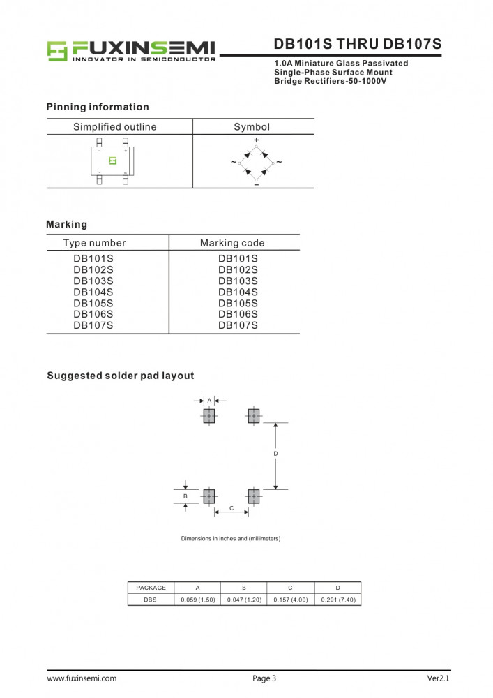 DB107S datasheet page 3