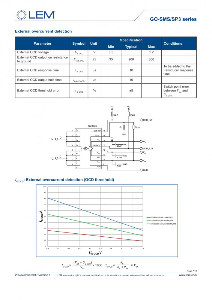 LEM GO-SMS/SP3 datasheet page 7