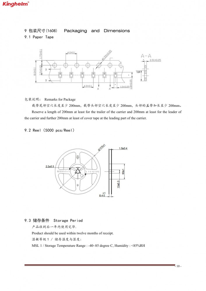 KH-LF1608-L17 datasheet page 10