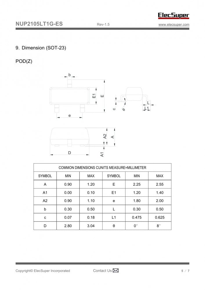 NUP2105LT1G-ES datasheet page 5