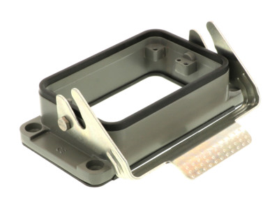 Heavy-Duty Standard (STD) Single Lever Bulkhead Mount Housing, Die-cast Aluminum, with 1 Lever, with Gasket, Size 48B «104x62», Grey for sale