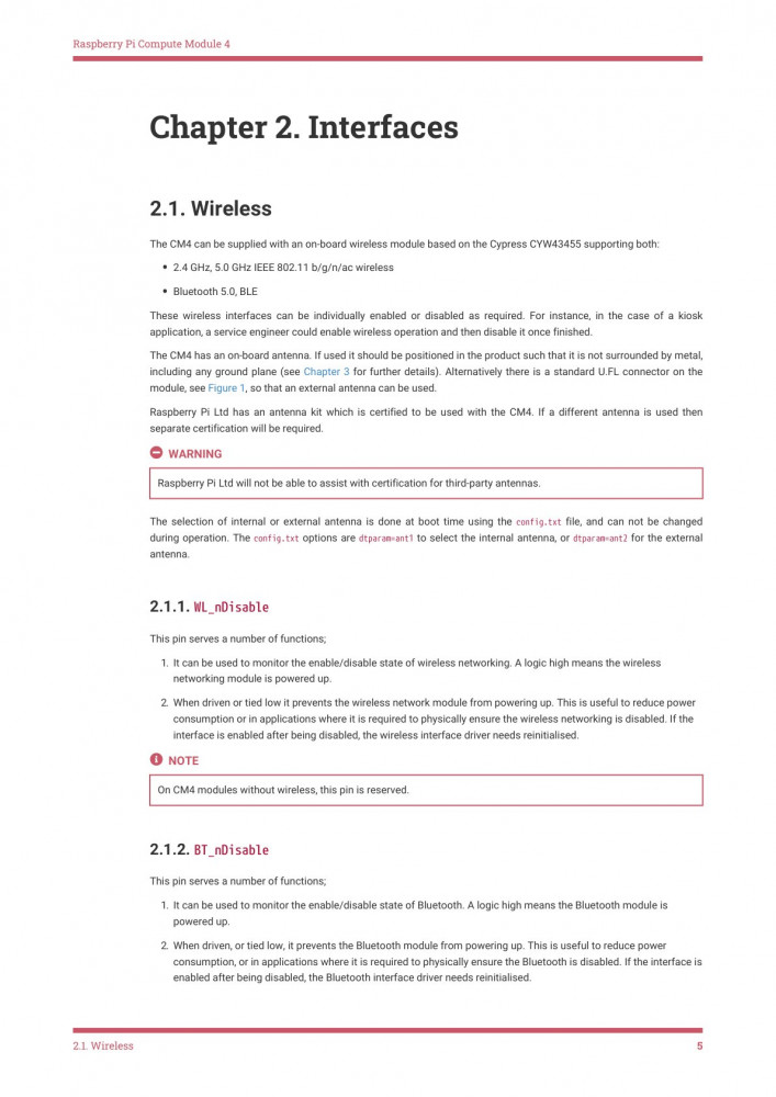 Compute Module 4 technical document page 6