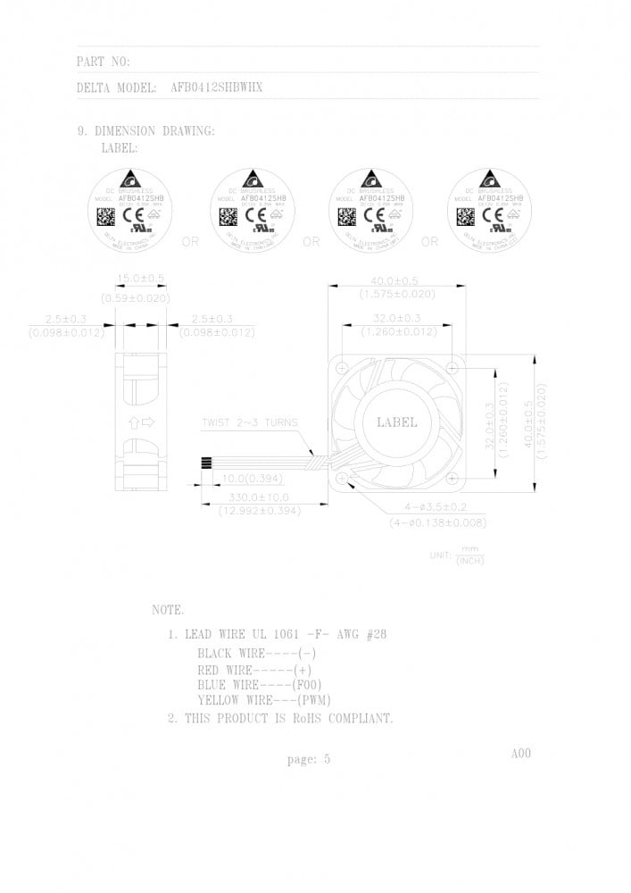 AFB0412SHBWHX specification page 7