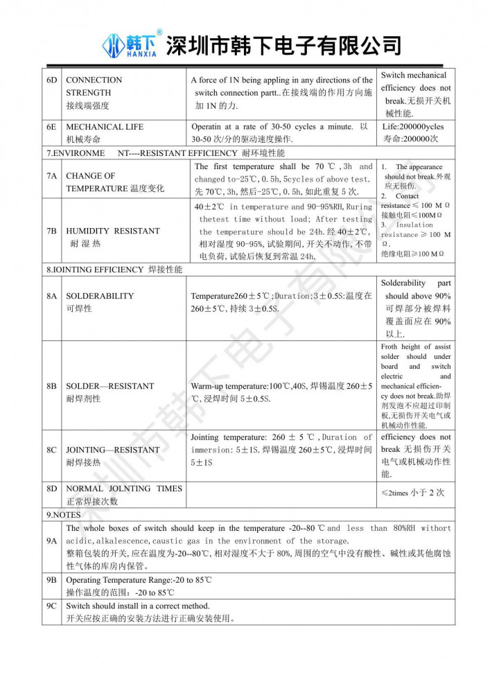 HX 6x6x4.3WS specification drawing page 4