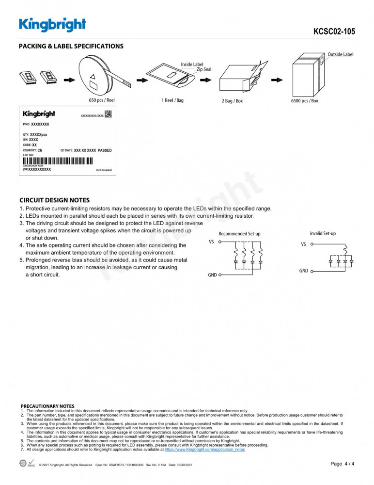 KCSC02-105 datasheet page 4