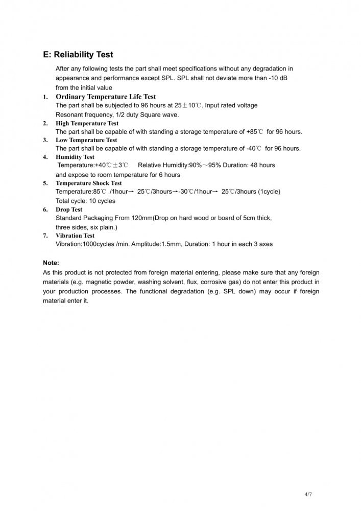 GSC1230YB-3V4000 approval specification page 4
