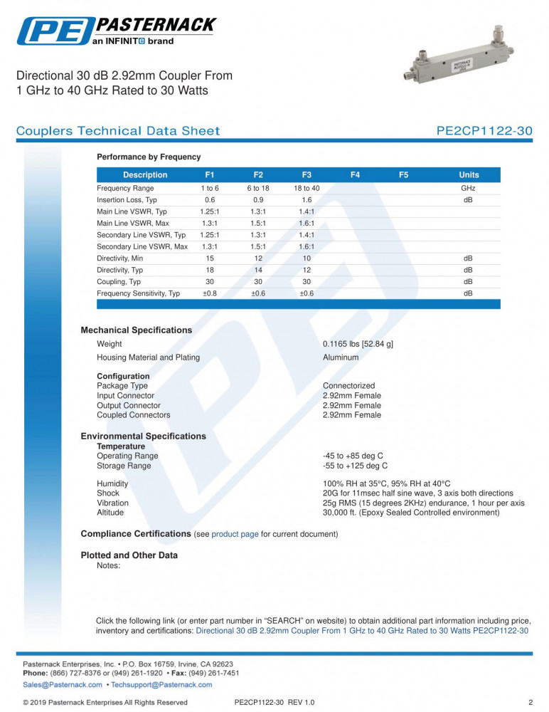 PE2CP1122-30 datasheet page 2