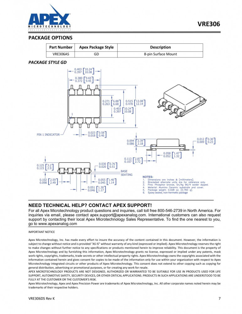 VRE306 technical document page 7