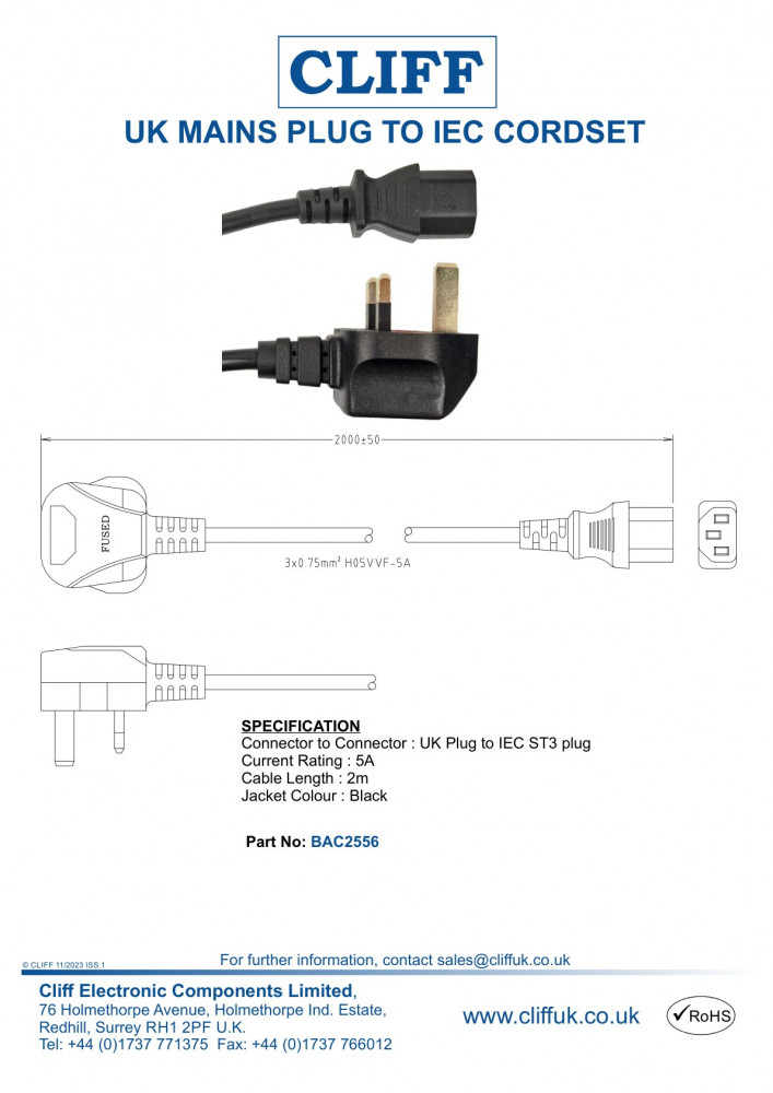 BAC2556 product document image