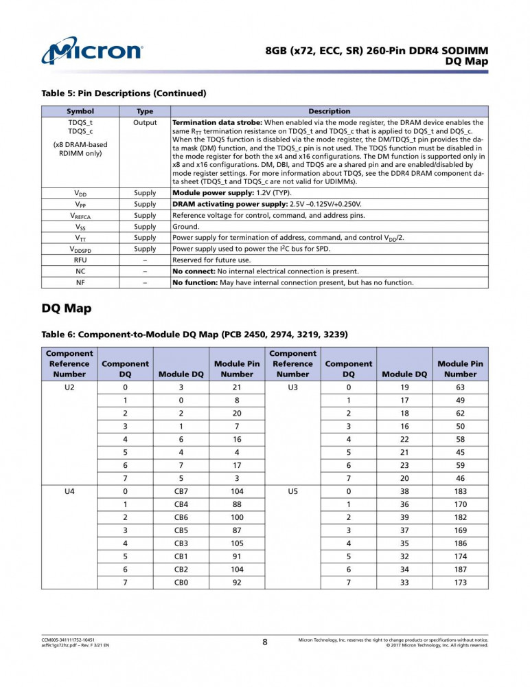MTA9ASF1G72HZ-3G2R1 datasheet page 8