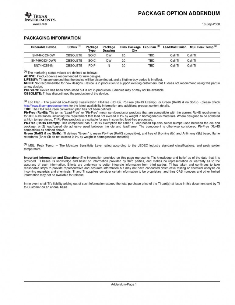 SN74HC534 technical document page 7