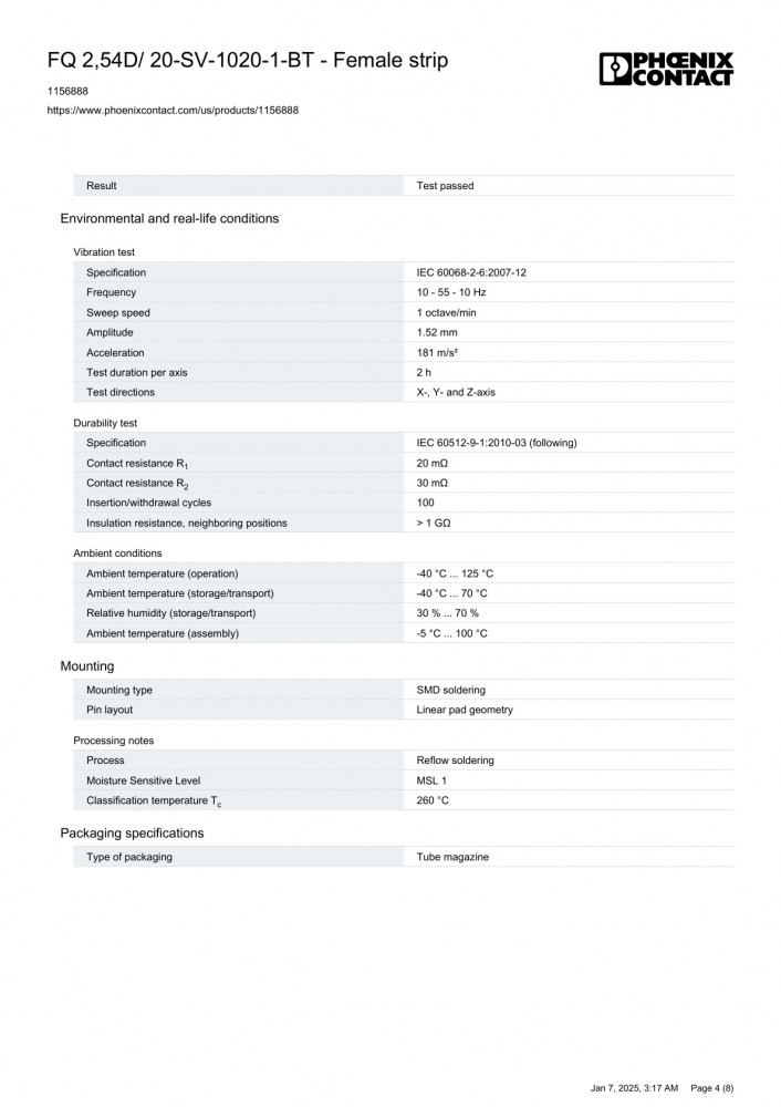 Phoenix Contact 1156888 technical document page 4