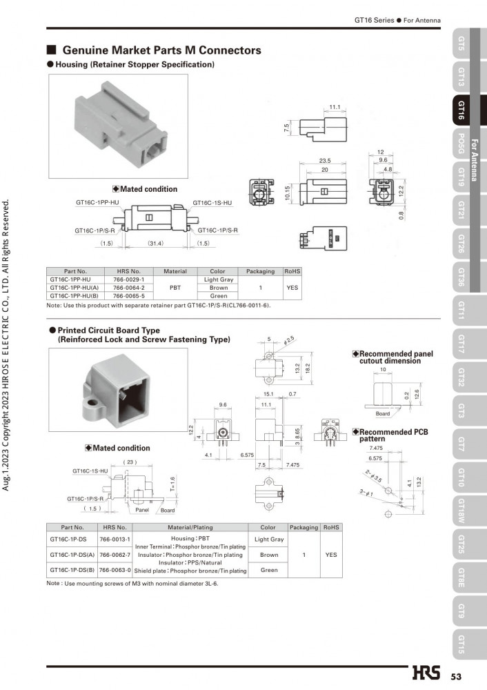 HRS GT16 documentation page 6