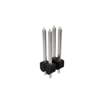 MX150 Dual Row Header, Vertical, 4 Circuits, 1.5µm Tin (Sn) Plating, 16.09mm Mating Pin Length, 3.05mm PC Tail Length for sale