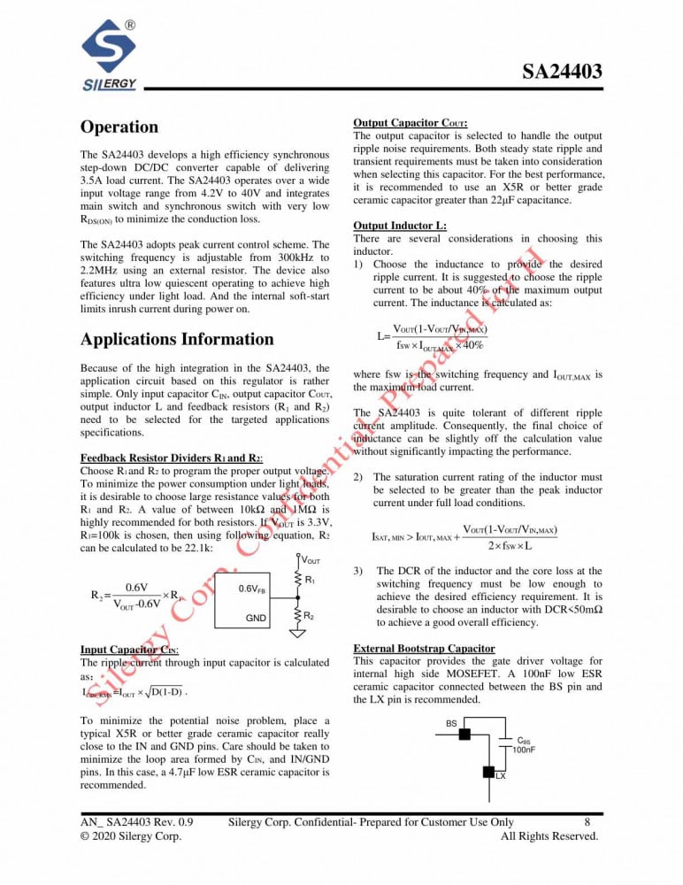 SA24403FCA datasheet page 8