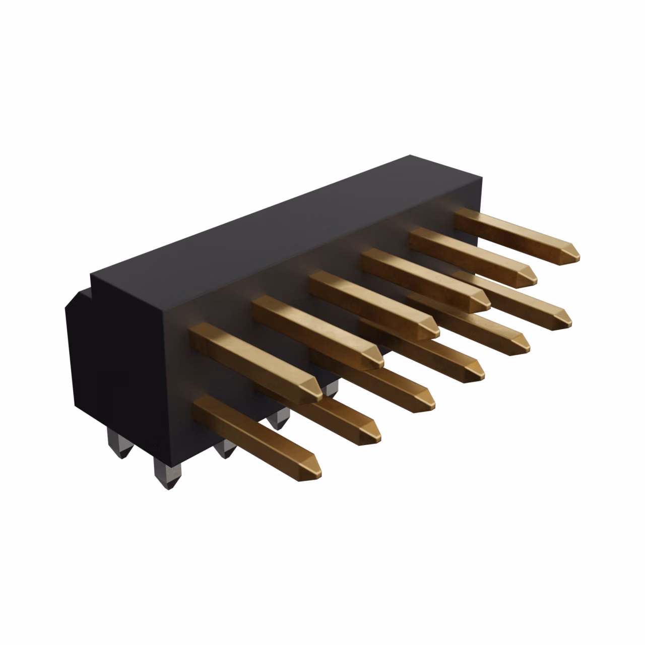 2.00mm Pitch Milli-Grid Header, Right-Angle, Through Hole, 12 Circuits, 0.05µm Gold (Au) Plating, Mating Pin Length 4.00mm, Tail Length 1.85mm, Tray, Lead-Free for sale