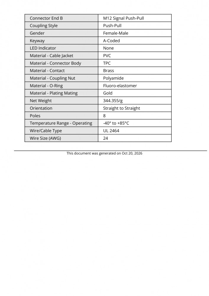Product specification document page 3