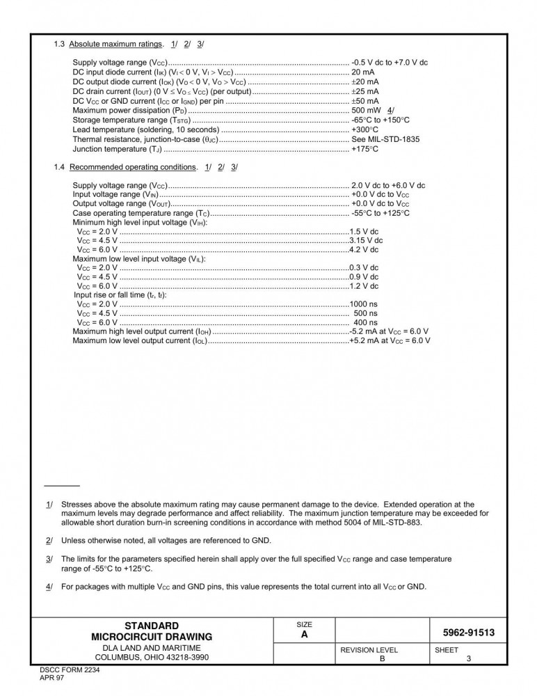 54HC51J/B technical document page 5