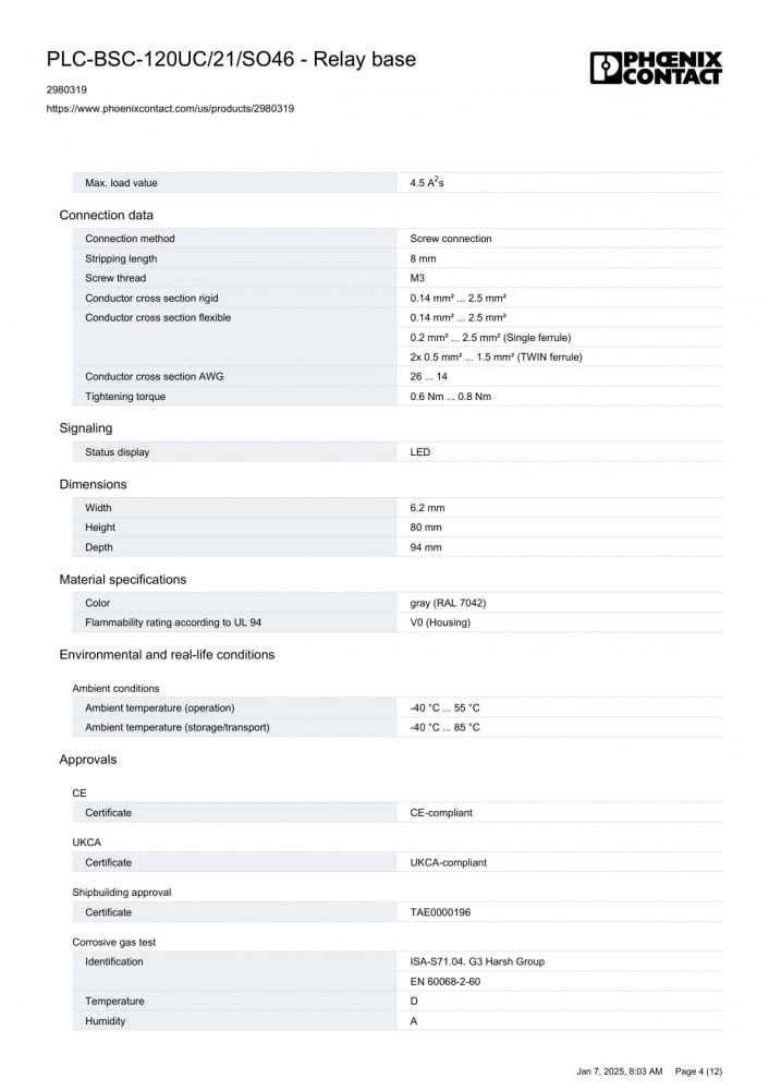 Phoenix Contact 2980319 documentation page 4