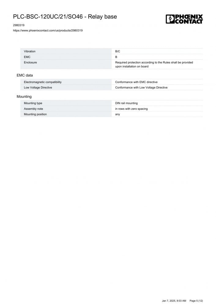 Phoenix Contact 2980319 documentation page 5