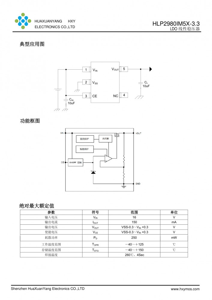 HLP2980IM5X-3.3 datasheet page 2